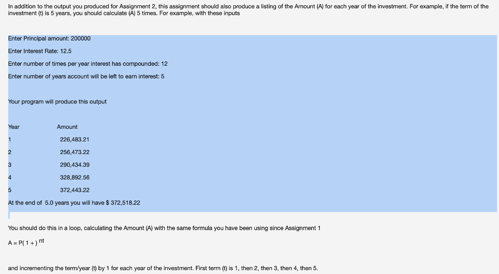 Solved I have an assignment that where I am supposed to | Chegg.com