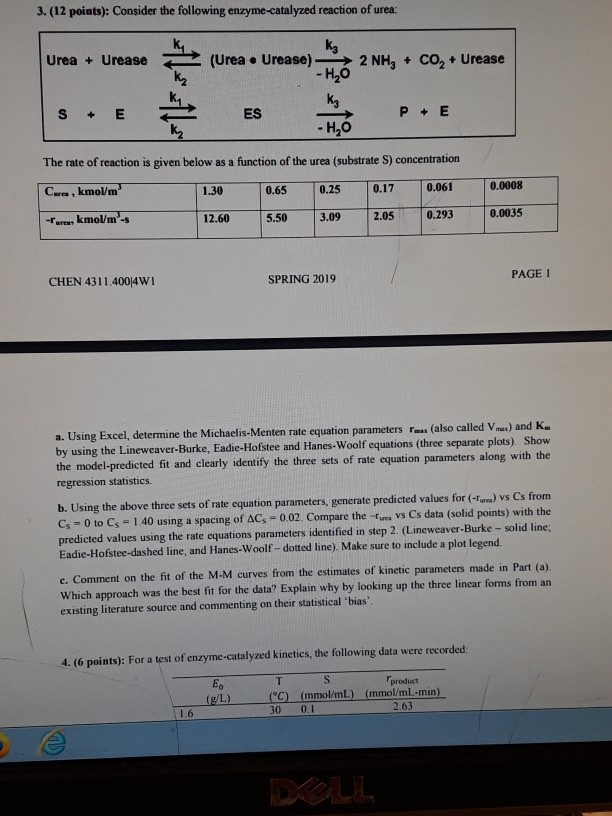 Solved 3. (12 points): Consider the following | Chegg.com