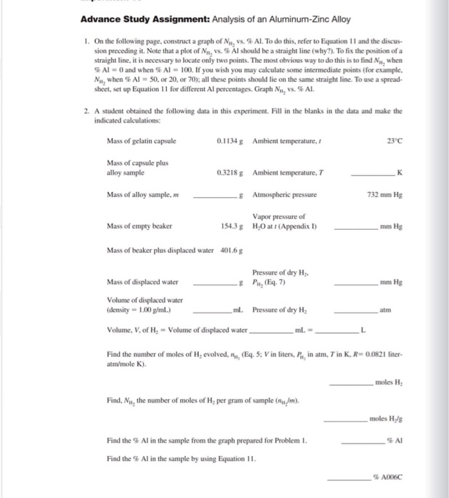 Solved Advance Study Assignment: Analysis of an | Chegg.com