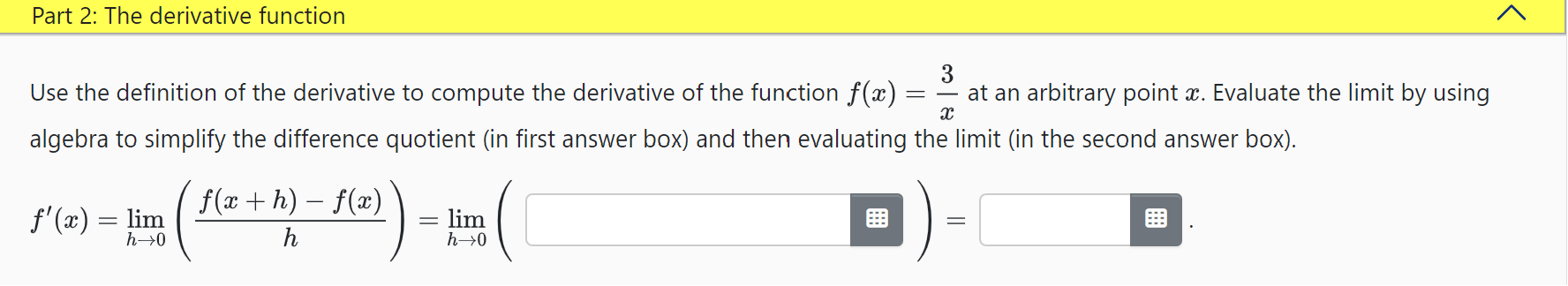 Solved Use the definition of the derviative to compute the | Chegg.com