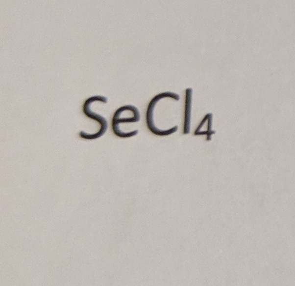 Solved COCI2 SeCl4 | Chegg.com
