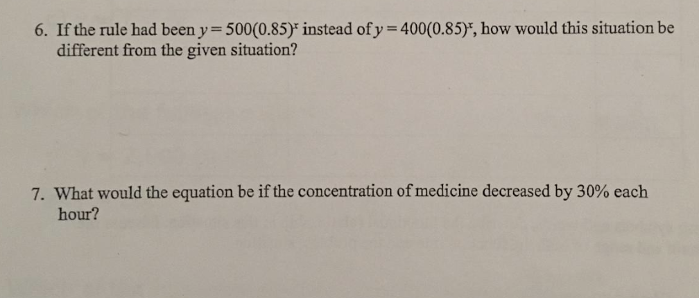 Solved Part I. A doctor prescribes 400 milligrams of | Chegg.com