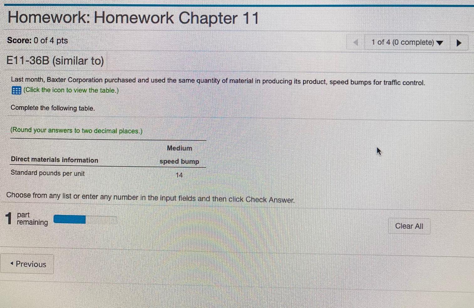 Solved Homework Homework Chapter 11 Score 0 Of 4 Pts 1 Of