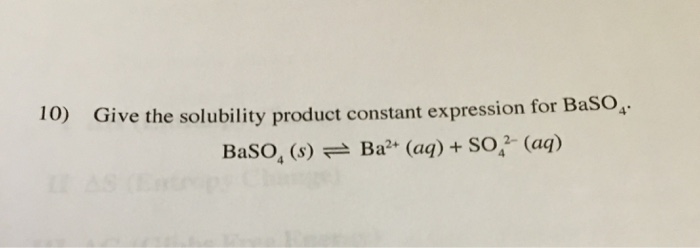 Solved Give the solubility product constant expression for | Chegg.com