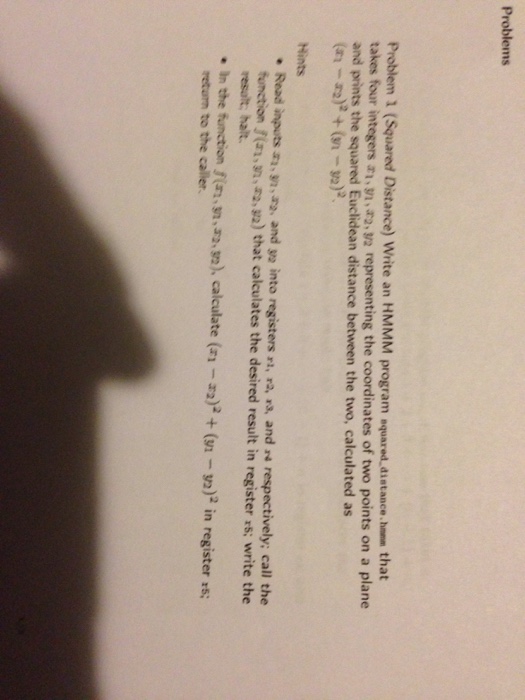 Solved Problems Problem 1 Squared Distance Write An Hmmm 