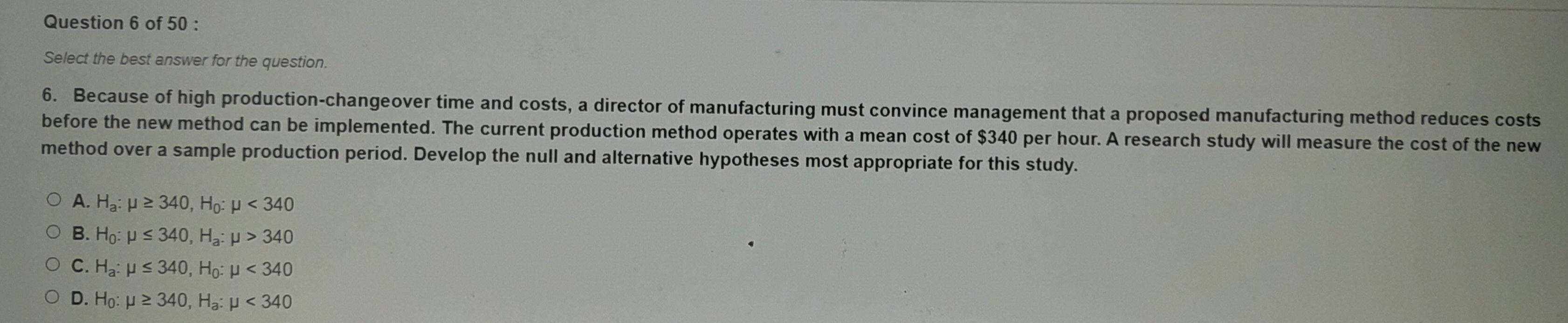 Solved 6. Because of high production-changeover time and | Chegg.com