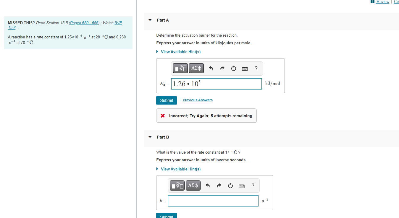 [Solved]: MISSED THIS? Read Section 15.5 (Pages 650 - 656)