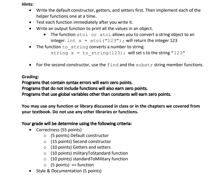 CS 2400 Appointment Class (60 points) Part 1 | Chegg.com