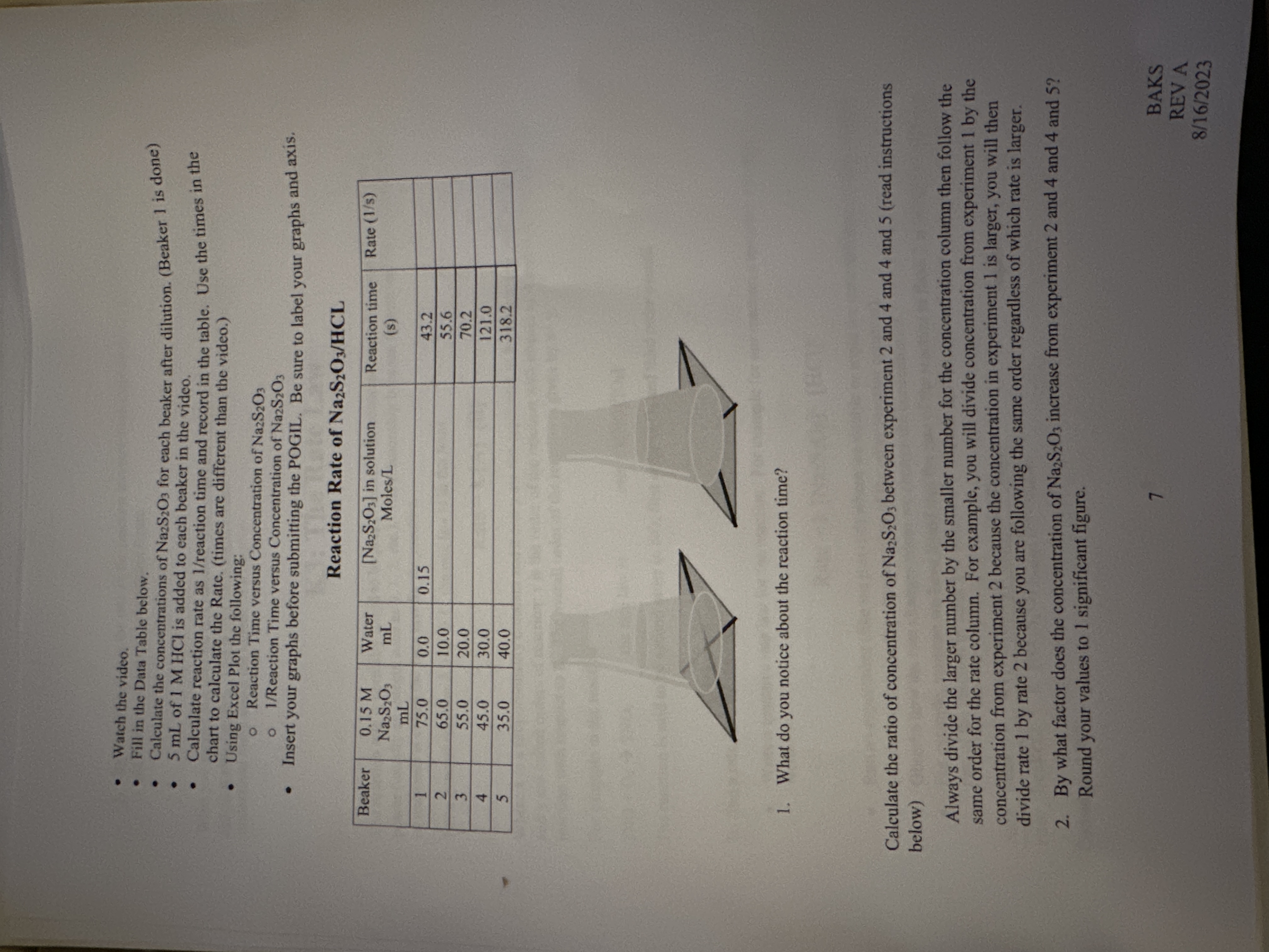 Solved - Watch the video. - Fill in the Data Table below. - | Chegg.com