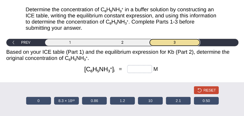 Solved Determine the concentration of C6H5NH3+in a buffer | Chegg.com