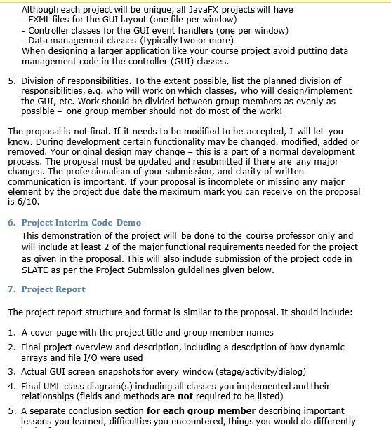 Solved Our PROG 24178 project is a group project in which | Chegg.com