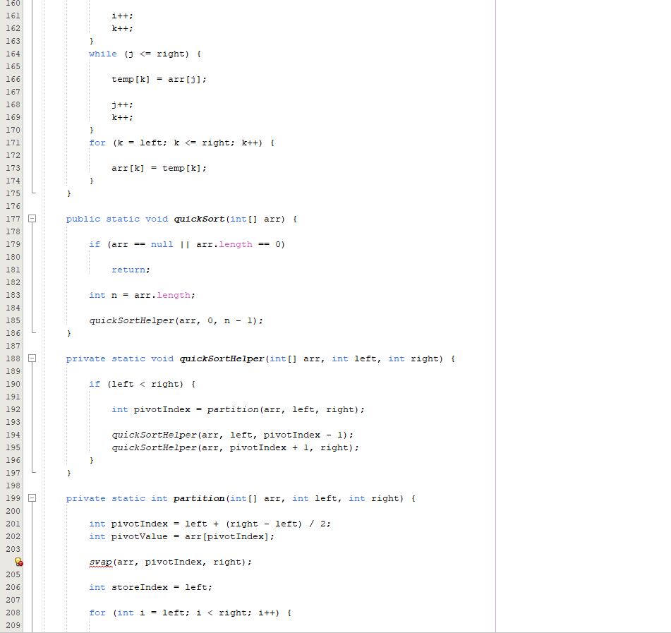 Solved guickSort (arr o arr.length -1); end = System. | Chegg.com