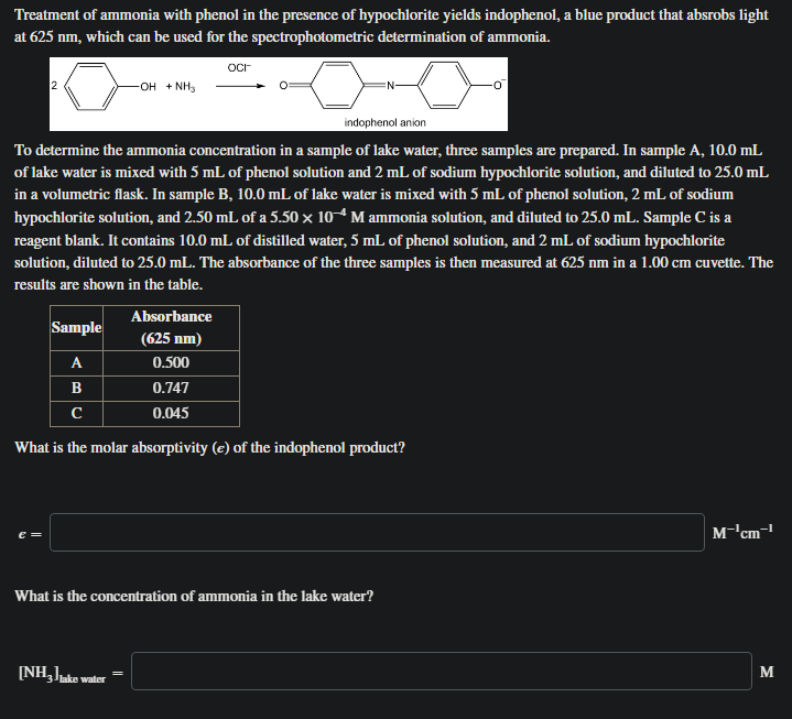 Solved Treatment of ammonia with phenol in the presence of | Chegg.com