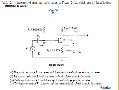 Solved (b) If C is disconnected from the circuit given in | Chegg.com