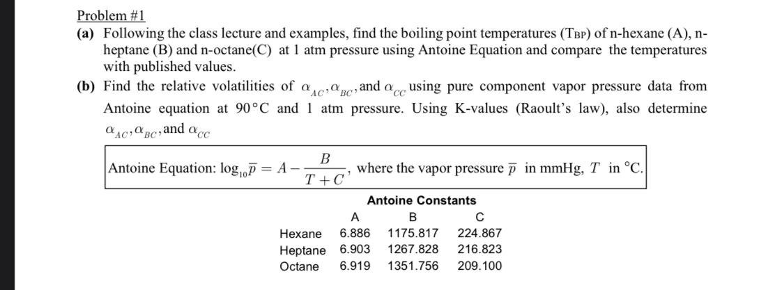 Solved Problem #1 (a) Following the class lecture and | Chegg.com
