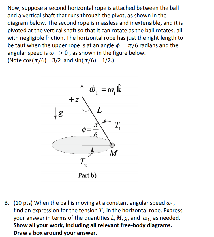 Solved Now, suppose a second horizontal rope is attached | Chegg.com