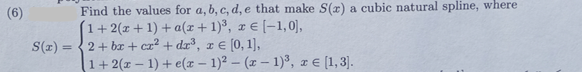 Solved Hint. Cubic Natural Spline (Numerical Analysis by | Chegg.com