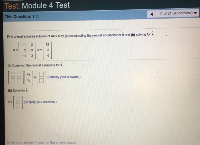 Solved Test: Module 4 Test 11 of 21 (9 complete) This | Chegg.com