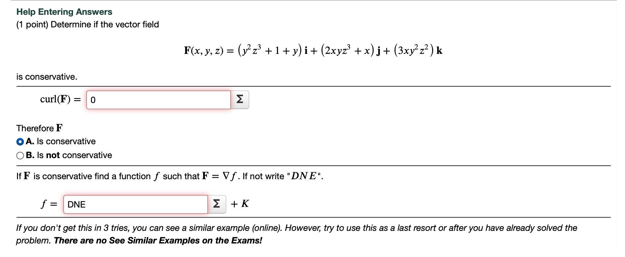Solved Help Entering Answers 1 Point Determine If The