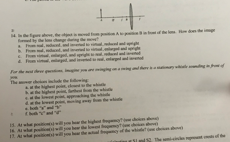 Solved 14. In the figure above, the object is moved from | Chegg.com