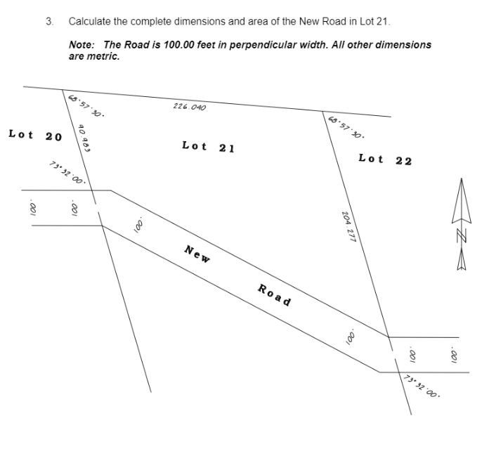 Solved 3. Calculate the complete dimensions and area of the | Chegg.com