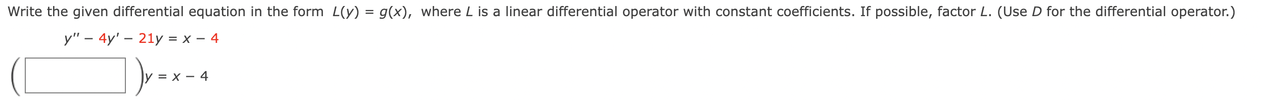 Solved Write the given differential equation in the form | Chegg.com