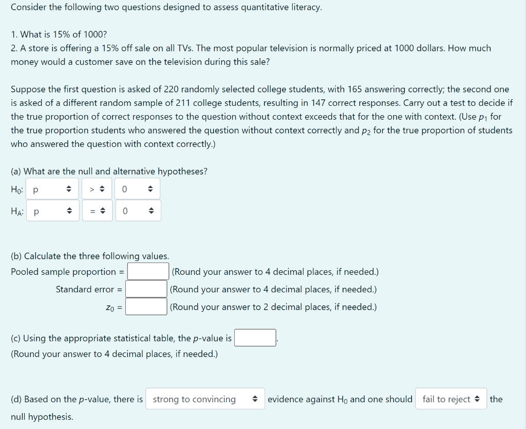 Solved 1. What is 15% of 1000 ? 2. A store is offering a 15% | Chegg.com