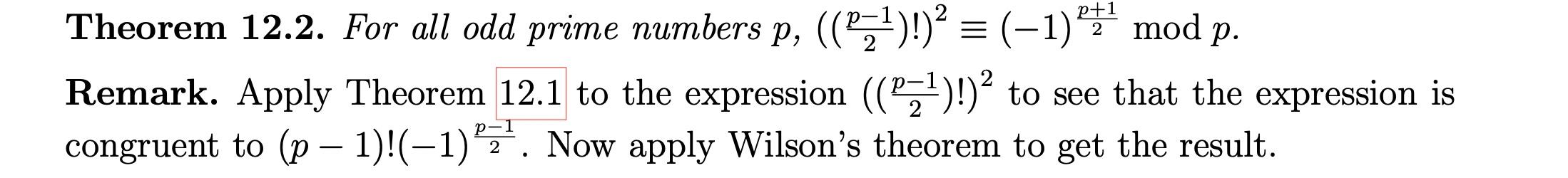 Solved Theorem 12.2. For all odd prime numbers | Chegg.com