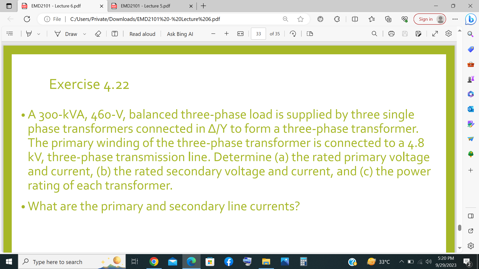 Solved - A 300-kVA, 460-V, balanced three-phase load is | Chegg.com