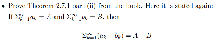 Solved . Prove Theorem 2.7.1 part (ii) from the book. Here | Chegg.com
