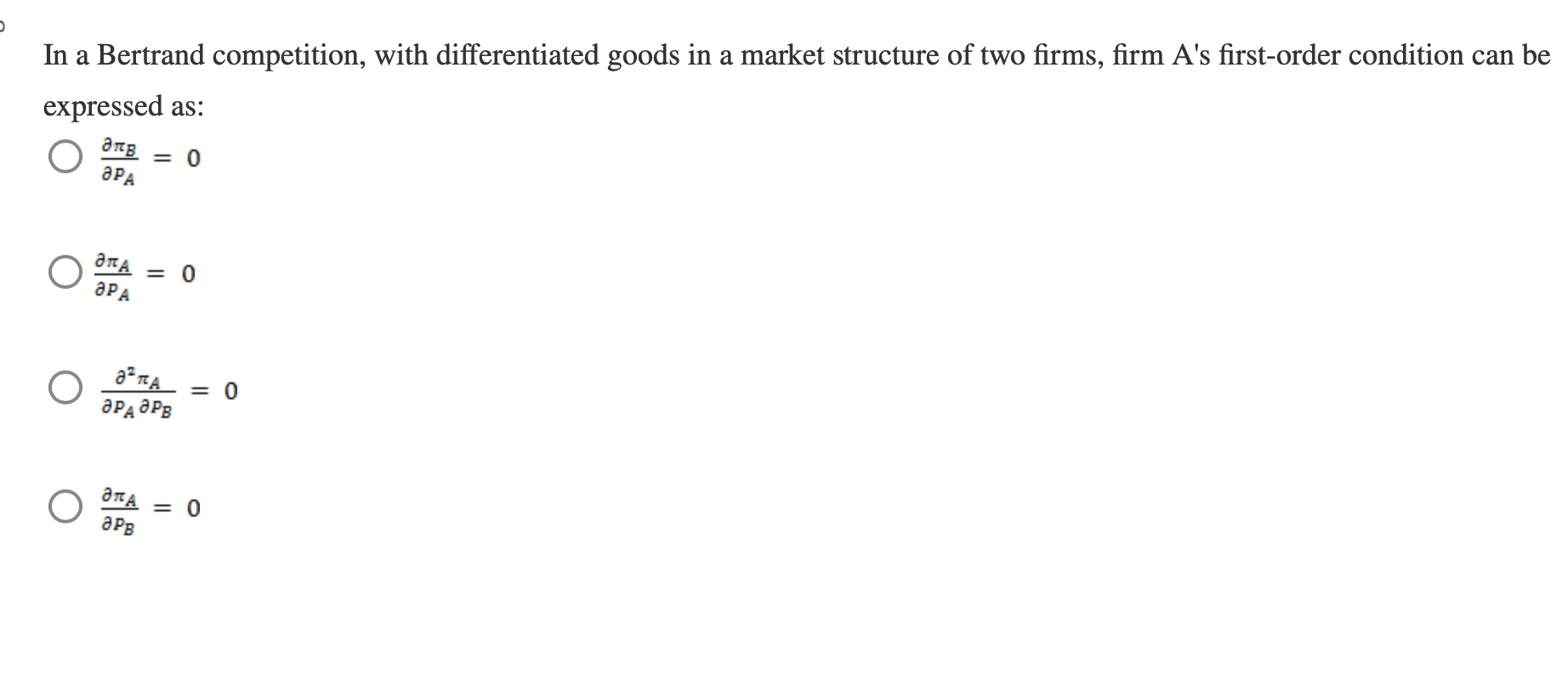 Solved In a Bertrand competition, with differentiated goods | Chegg.com