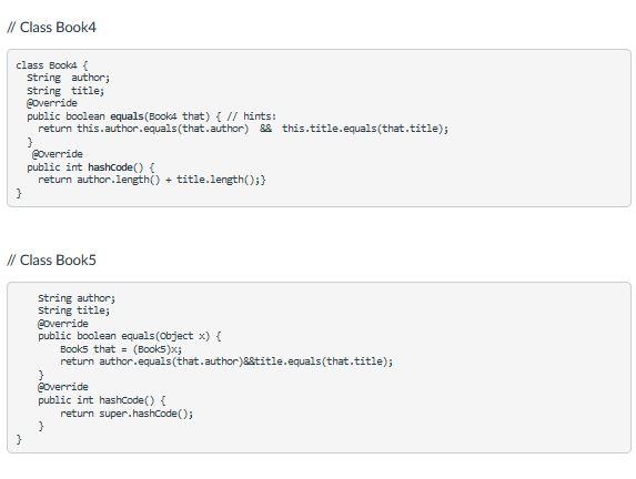 Solved HashSet only works if its members implement | Chegg.com