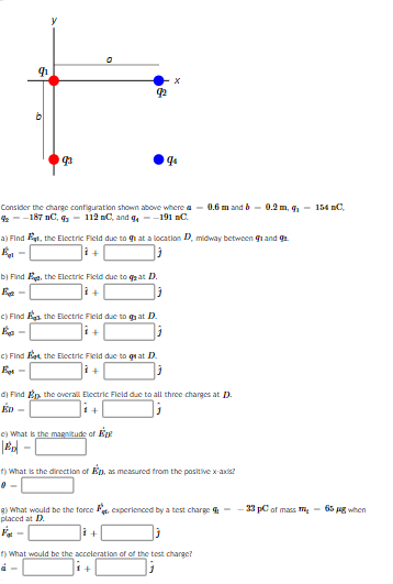 Solved Consider the charge configuration shown above where | Chegg.com