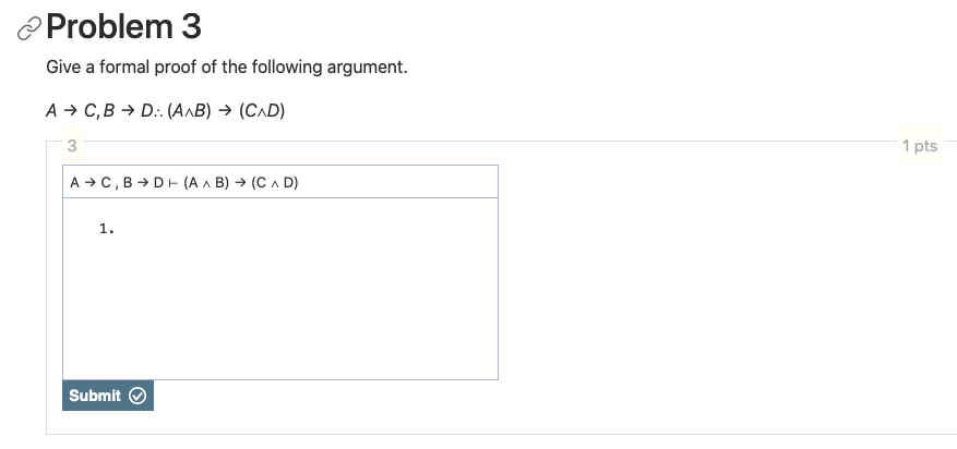 Solved Give a formal proof of the following argument. | Chegg.com