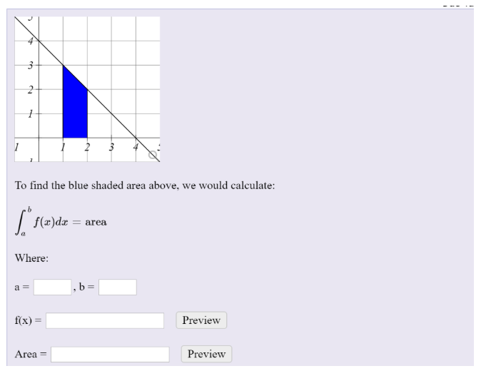 Solved To find the blue shaded area above, we would | Chegg.com