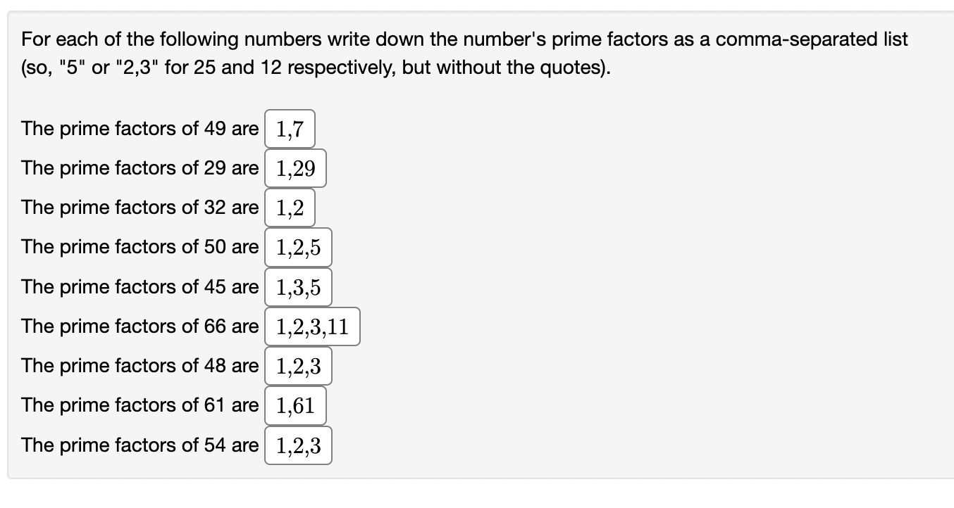 Solved For each of the following numbers write down the | Chegg.com