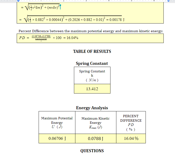 Solved DATA Table 1. WEIGHT OF THE IOLAB iOLab Weight W (N) | Chegg.com