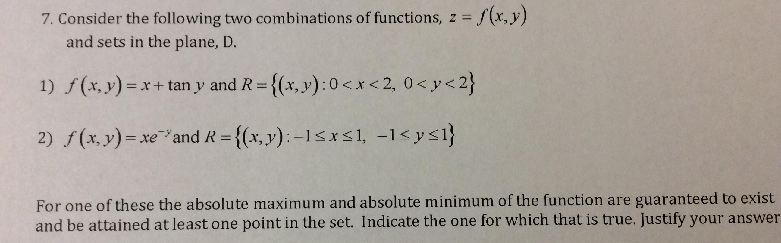 Solved 7. Consider the following two combinations of | Chegg.com