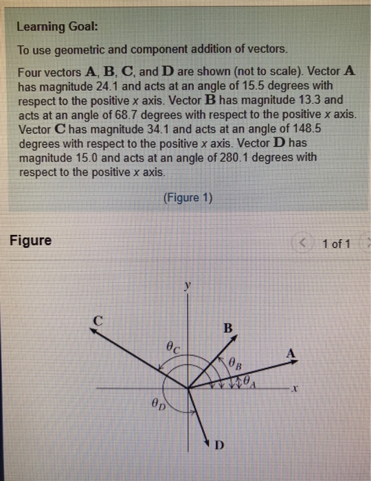 Solved Learning Goal To Use Geometric And Component
