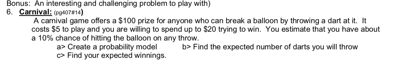 Solved Bonus: An interesting and challenging problem to play | Chegg.com