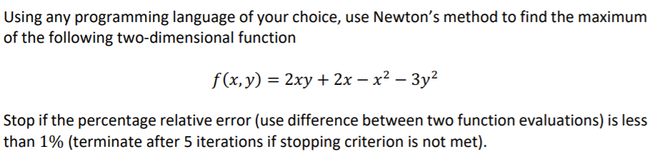 Solved Using any programming language of your choice, use | Chegg.com
