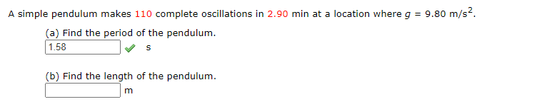 Solved A simple pendulum makes 110 complete oscillations in | Chegg.com