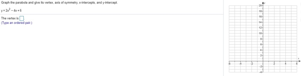Solved Graph the parabola and give its vertex, axis of | Chegg.com