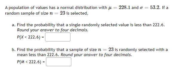 Solved A population of values has a normal distribution with | Chegg.com
