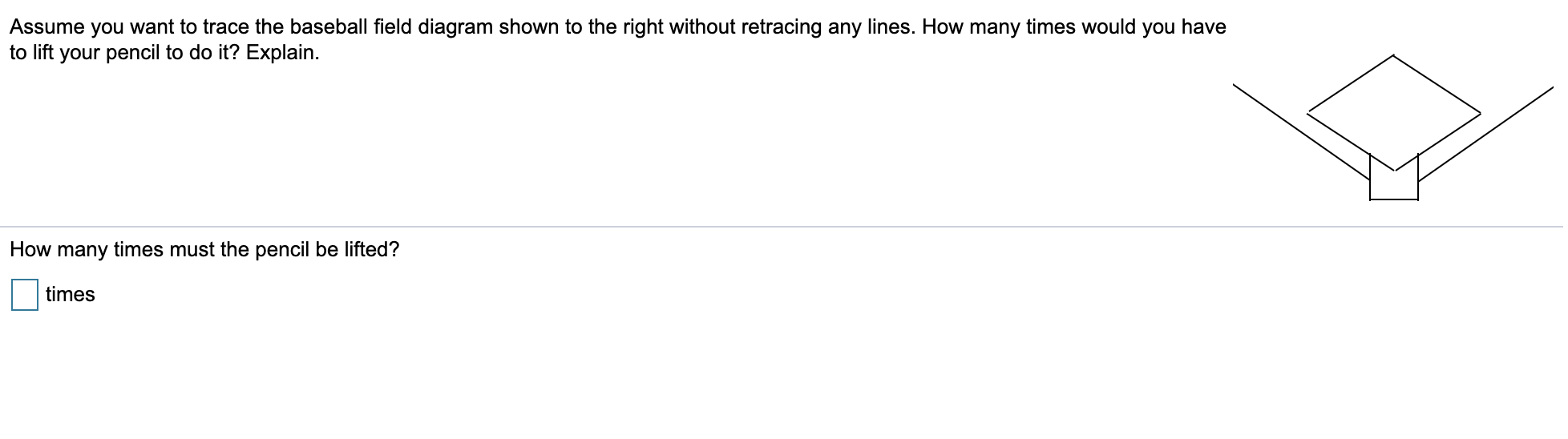 Solved Assume you want to trace the baseball field diagram | Chegg.com