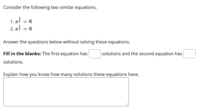 Solved Consider the following two similar equations. 1.2} = | Chegg.com