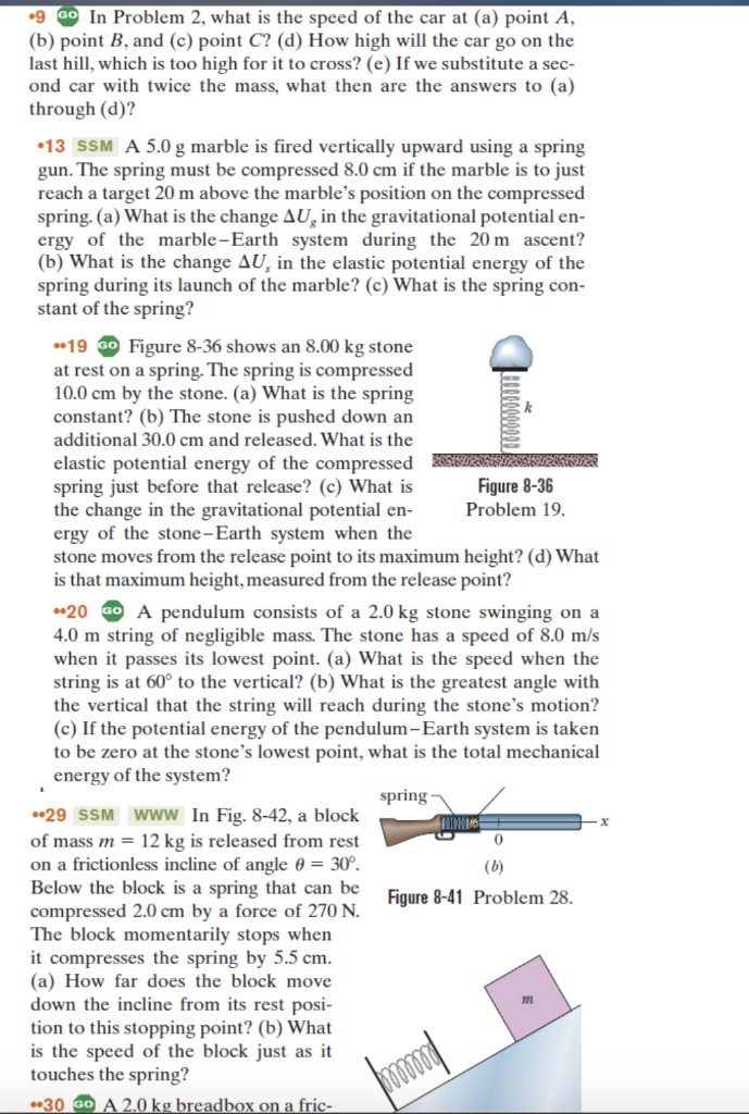 Solved 9 9 In Problem 2, what is the speed of the car at (a) | Chegg.com