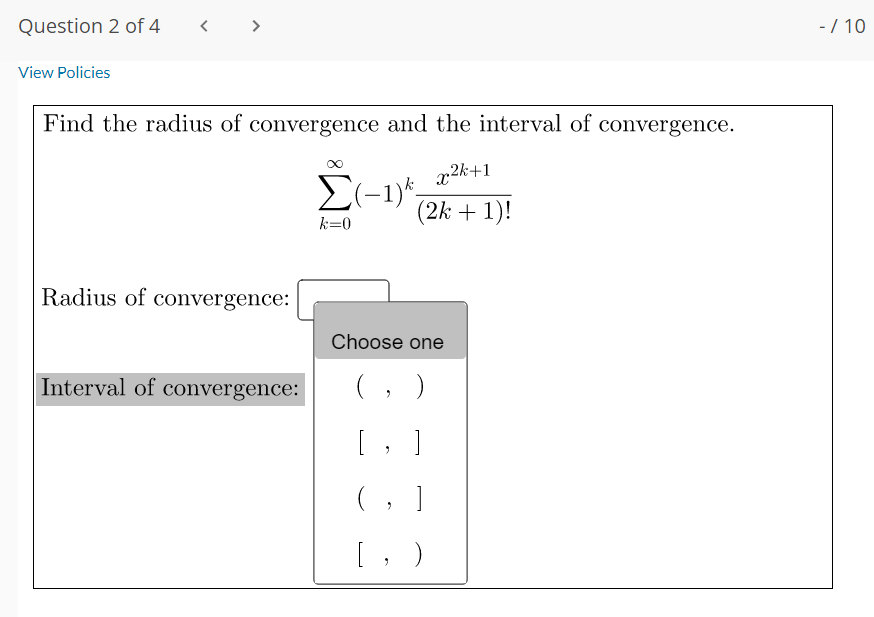 Solved Find the radius of convergence and the interval of | Chegg.com