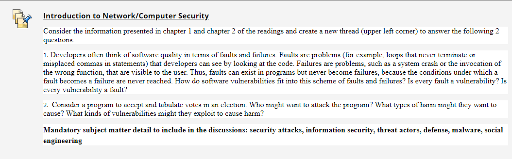 Solved Introduction to Network/Computer Security Consider | Chegg.com