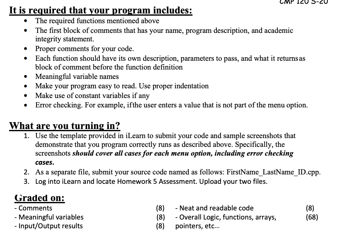 Objectives: • Build on the student's practical | Chegg.com